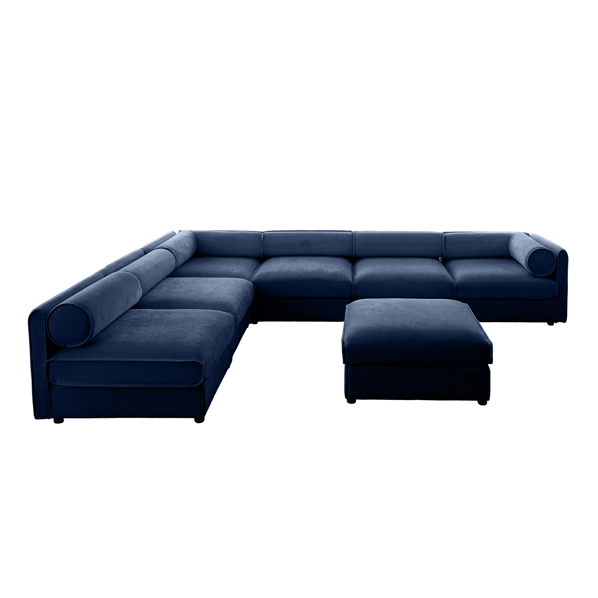 Latitude Run® Modern Modular Chenille Sectional Sofa | Wayfair