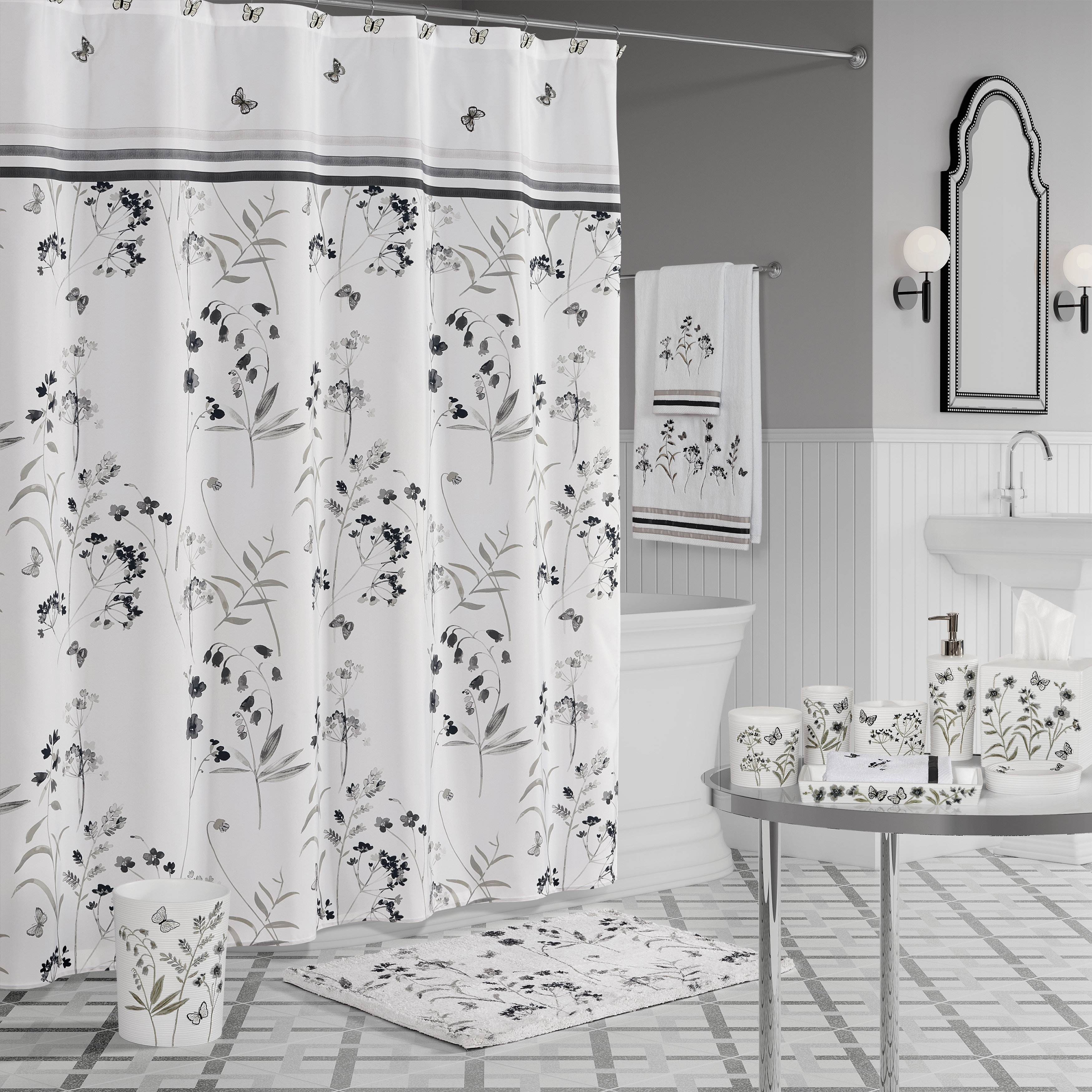 Five Queens Court Bonnie Shower Curtain | Wayfair