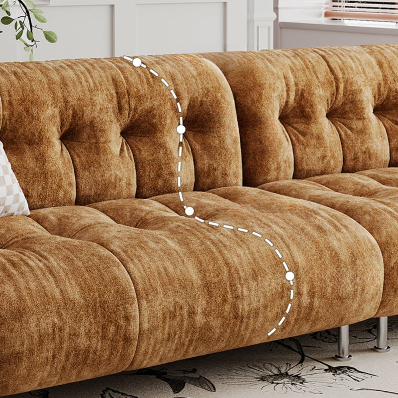 Walkoly Retro Straight-row Living Room Sofa | Wayfair