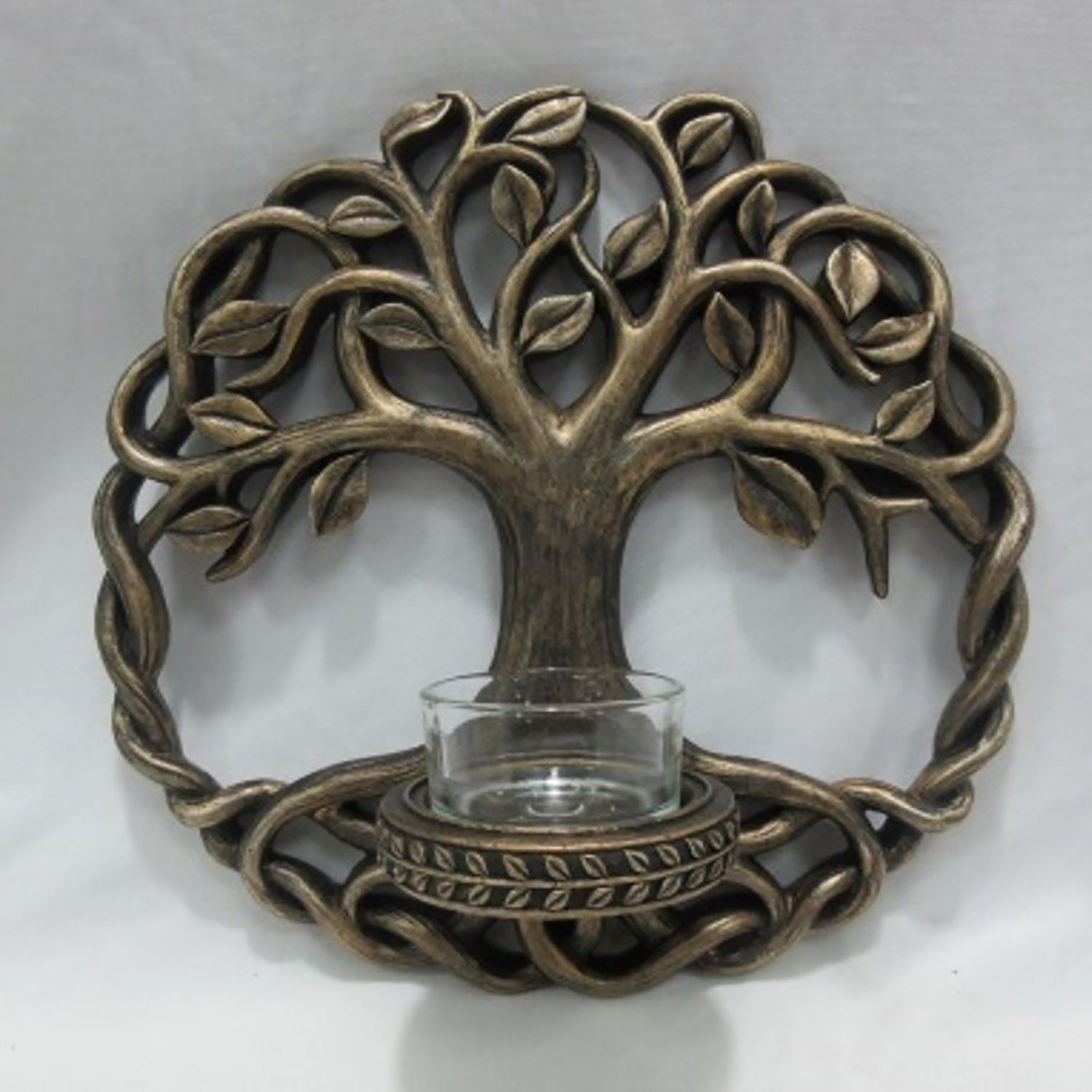 Rosalind Wheeler Tree Of Life Hanging With T-light Holder & Glass Dish ...