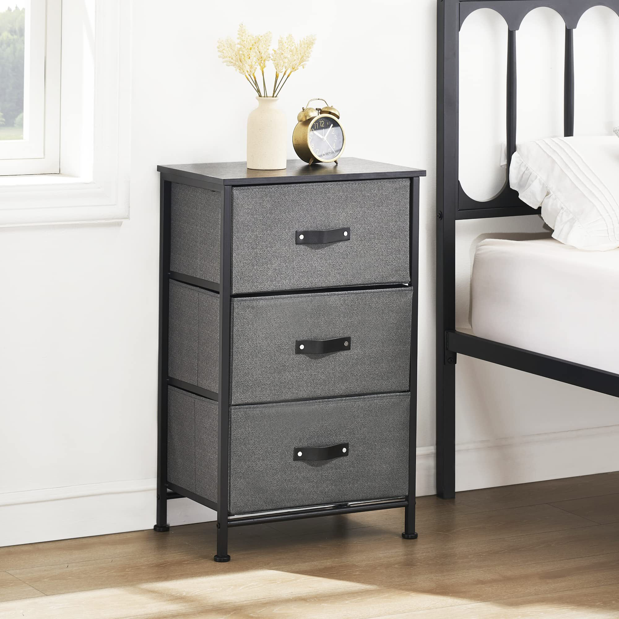 Rebrilliant Daoust Metal Nightstand | Wayfair