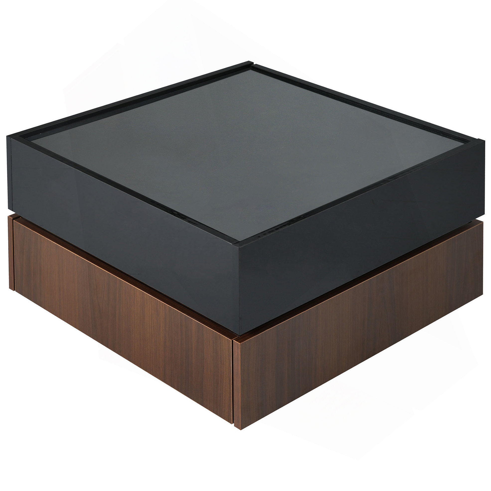 Latitude Run® N-TREND Multi-functional Square 360°Rotating Coffee Table ...
