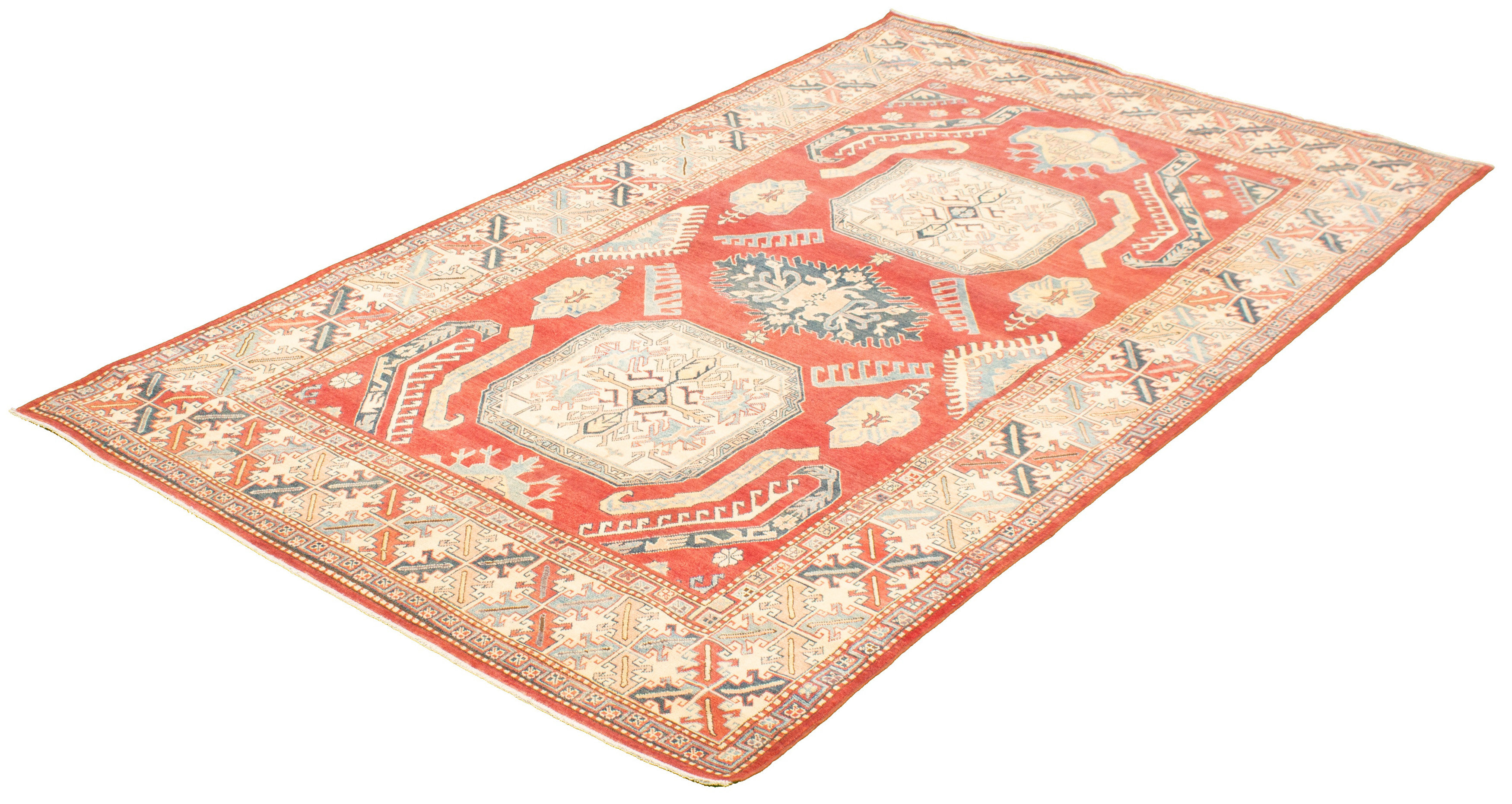 Isabelline One-of-a-Kind Quanterrious Hand-Knotted 2010s Uzbek Gazni ...