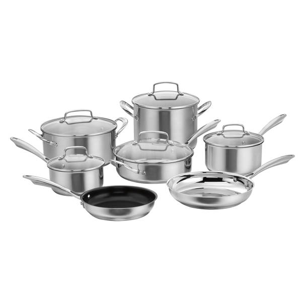 Cuisinart Professional Series 13 Piece Stainless Steel Cookware Set ...