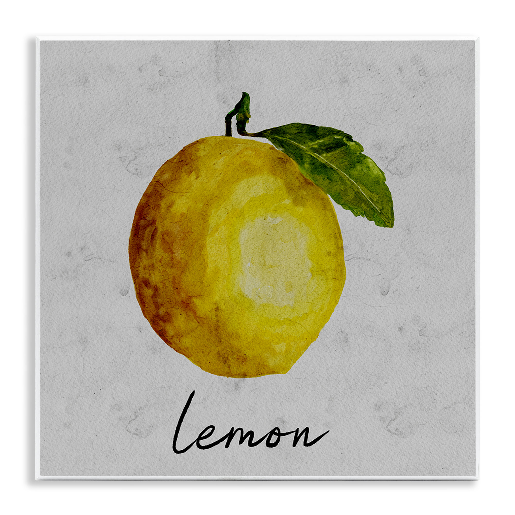 Dakota Fields Kitchen Lemon with Leaf Wall Plaque Art by Regina Moore ...