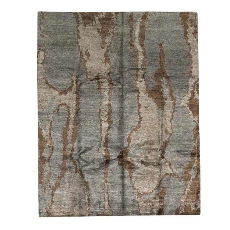 Bokara Rug Co., Inc. Hand-Knotted High-Quality Gray and Brown Area Rug ...