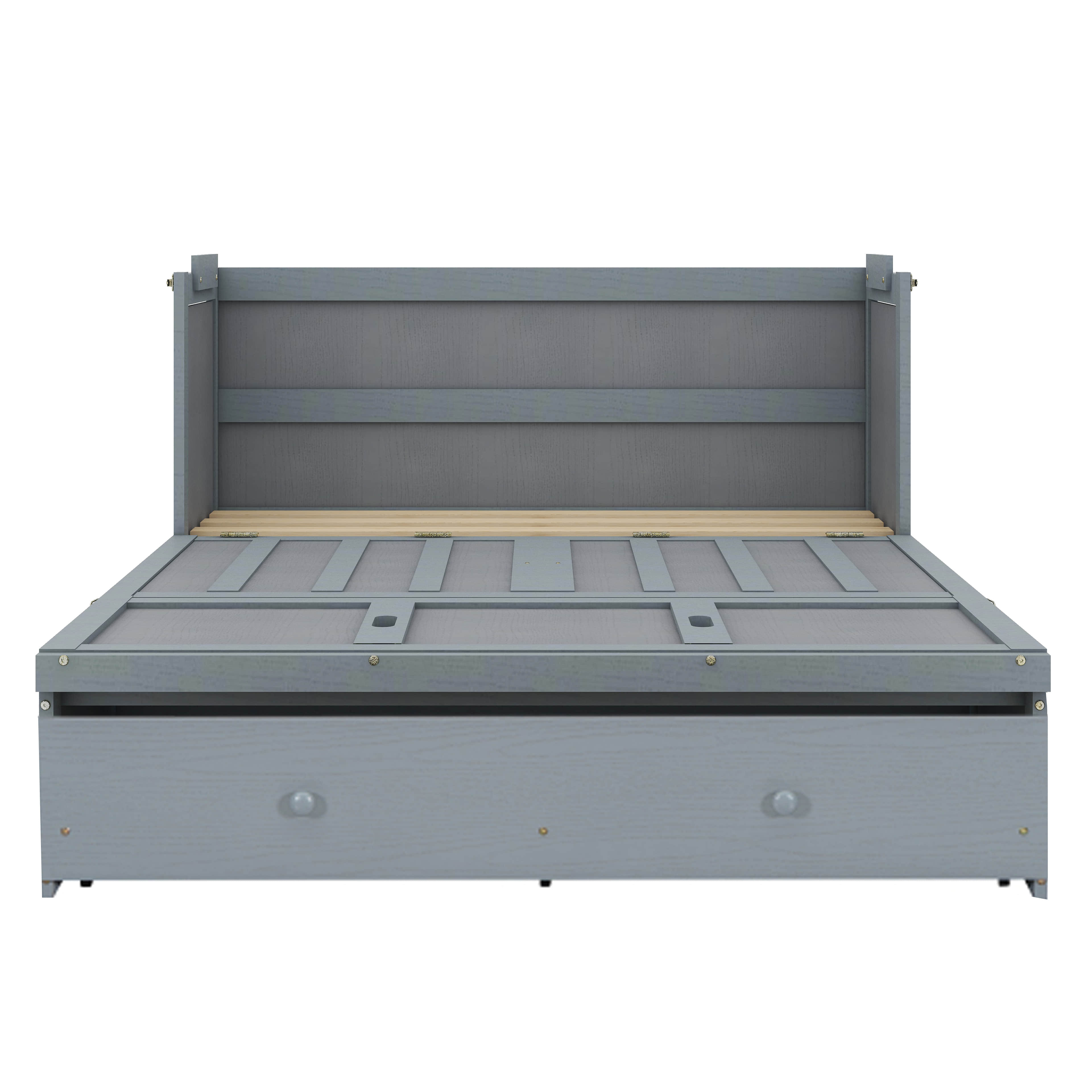 Lark Manor™ Spacious Full-Size Murphy Bed With Integrated Storage ...