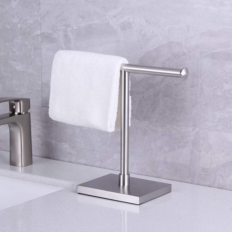 QIANXI Towel Rack Hand Towel Stand, Bathroom Towel Holder Stand SUS304 ...