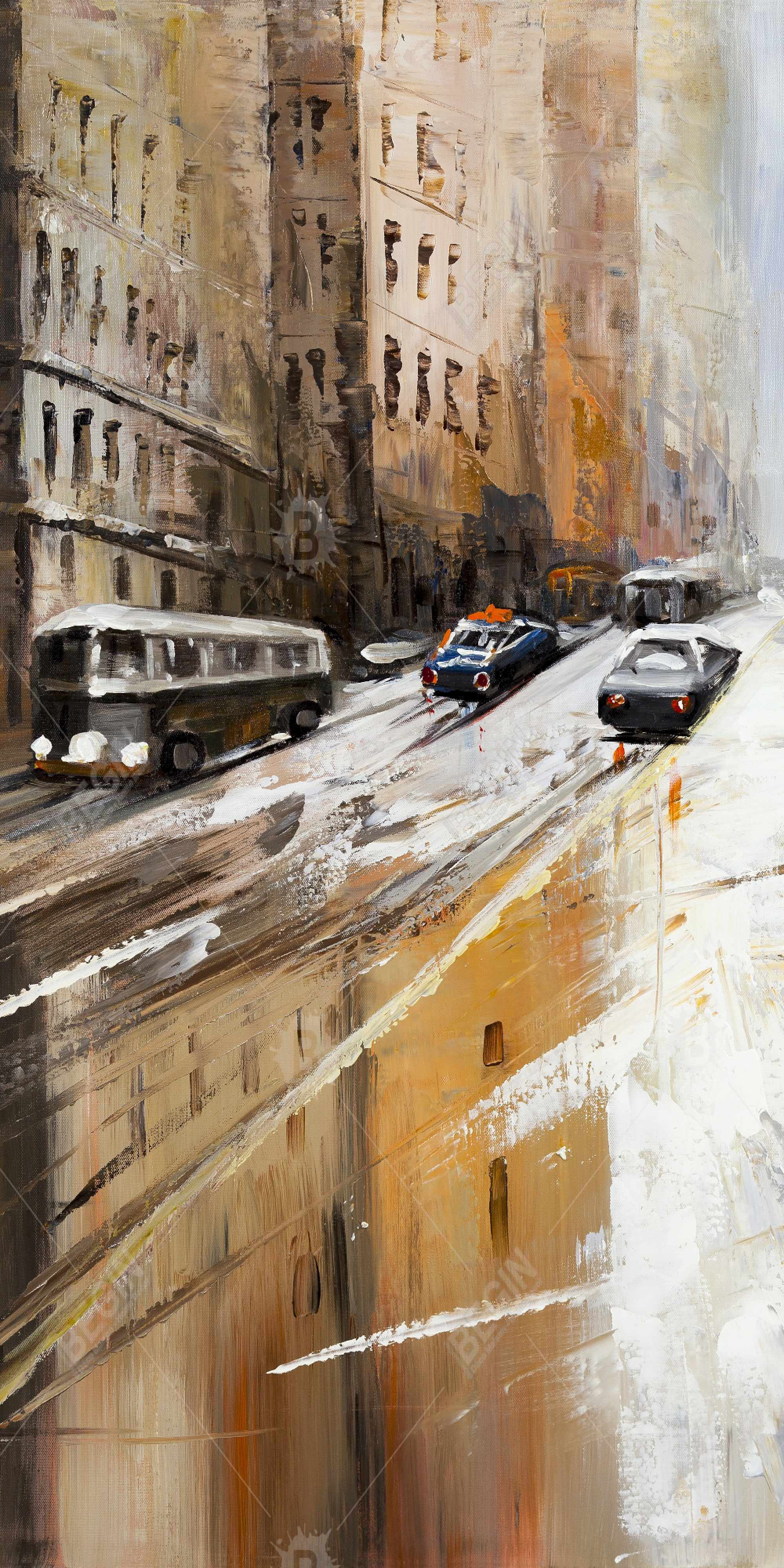 Begin Edition International Inc. Abstract city street - 15.75"x31.50 ...