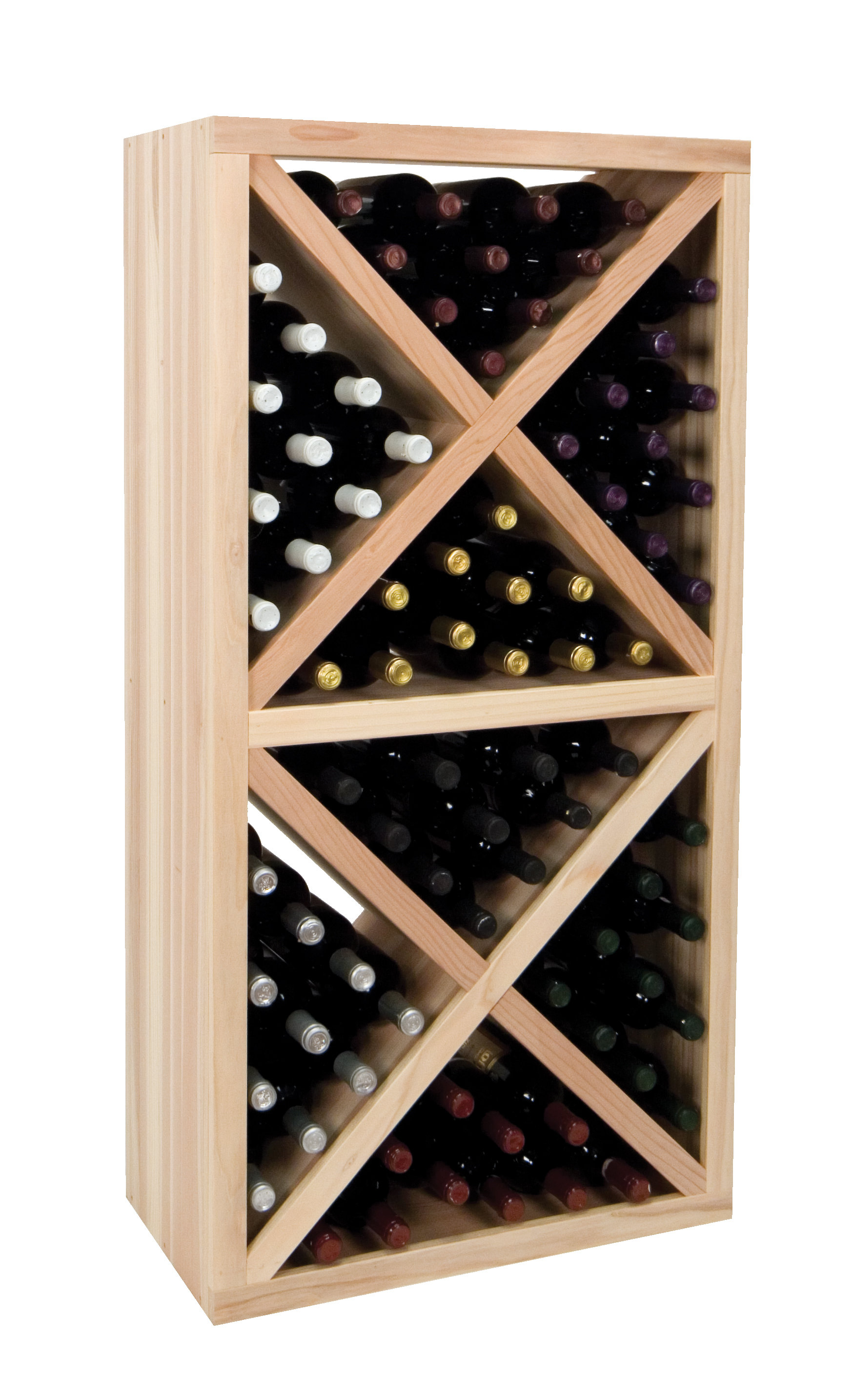 Symple Stuff Florian 78 Bottle Floor Wine Bottle Rack | Wayfair