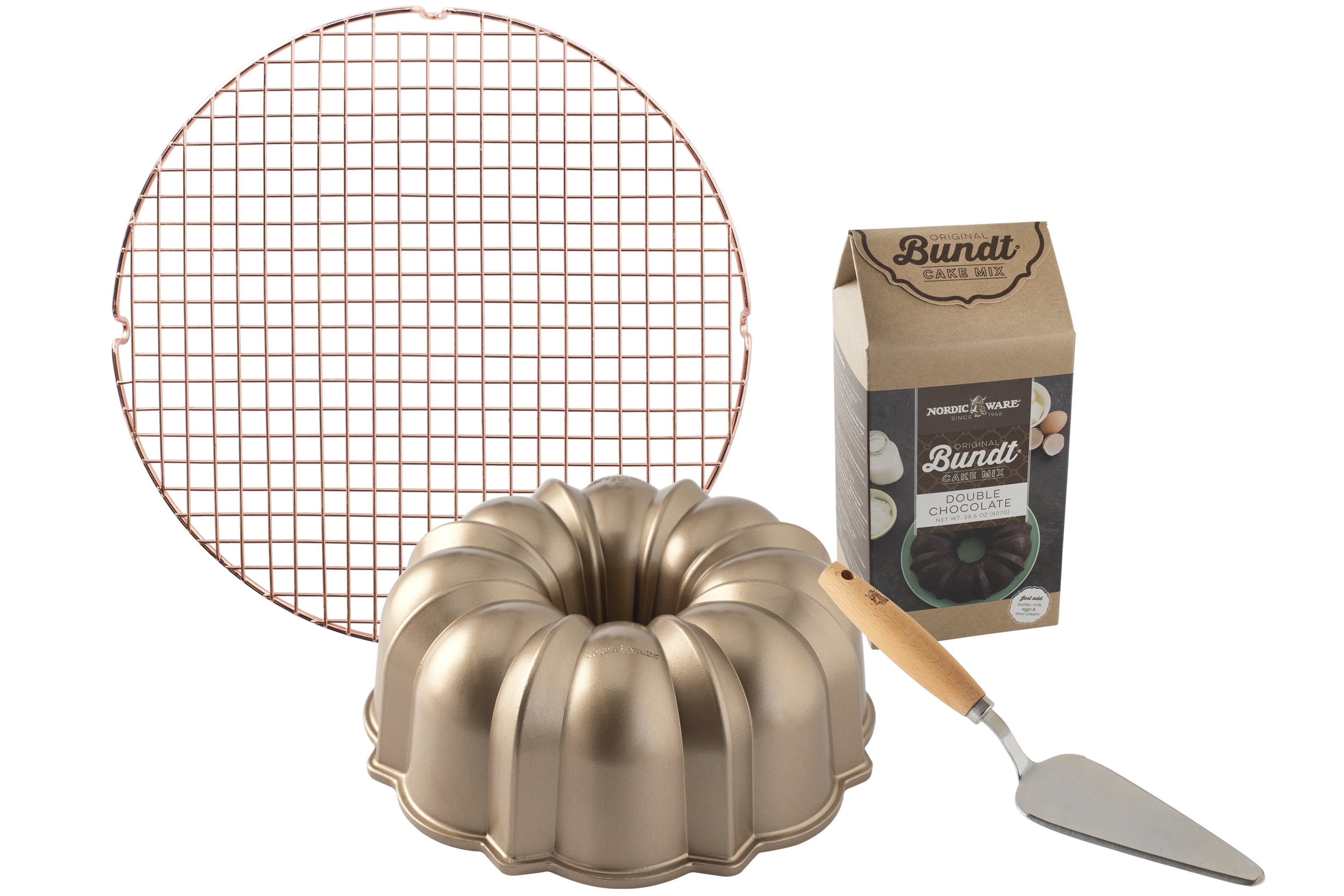 Nordic Ware 4 Piece Non-Stick Aluminum Bakeware Set | Perigold