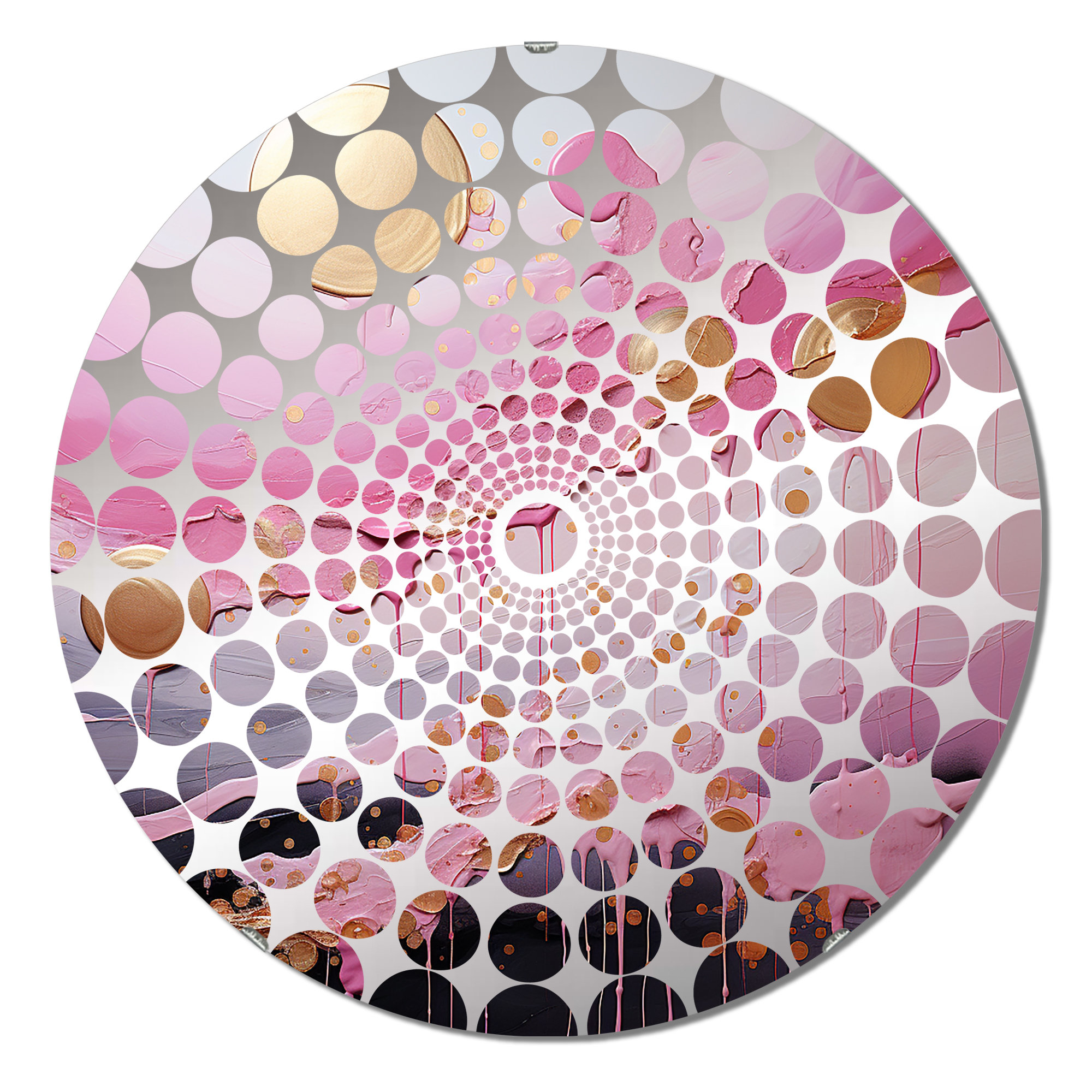 East Urban Home Caeli - Concentric Circles Decorative Mirror | Wayfair