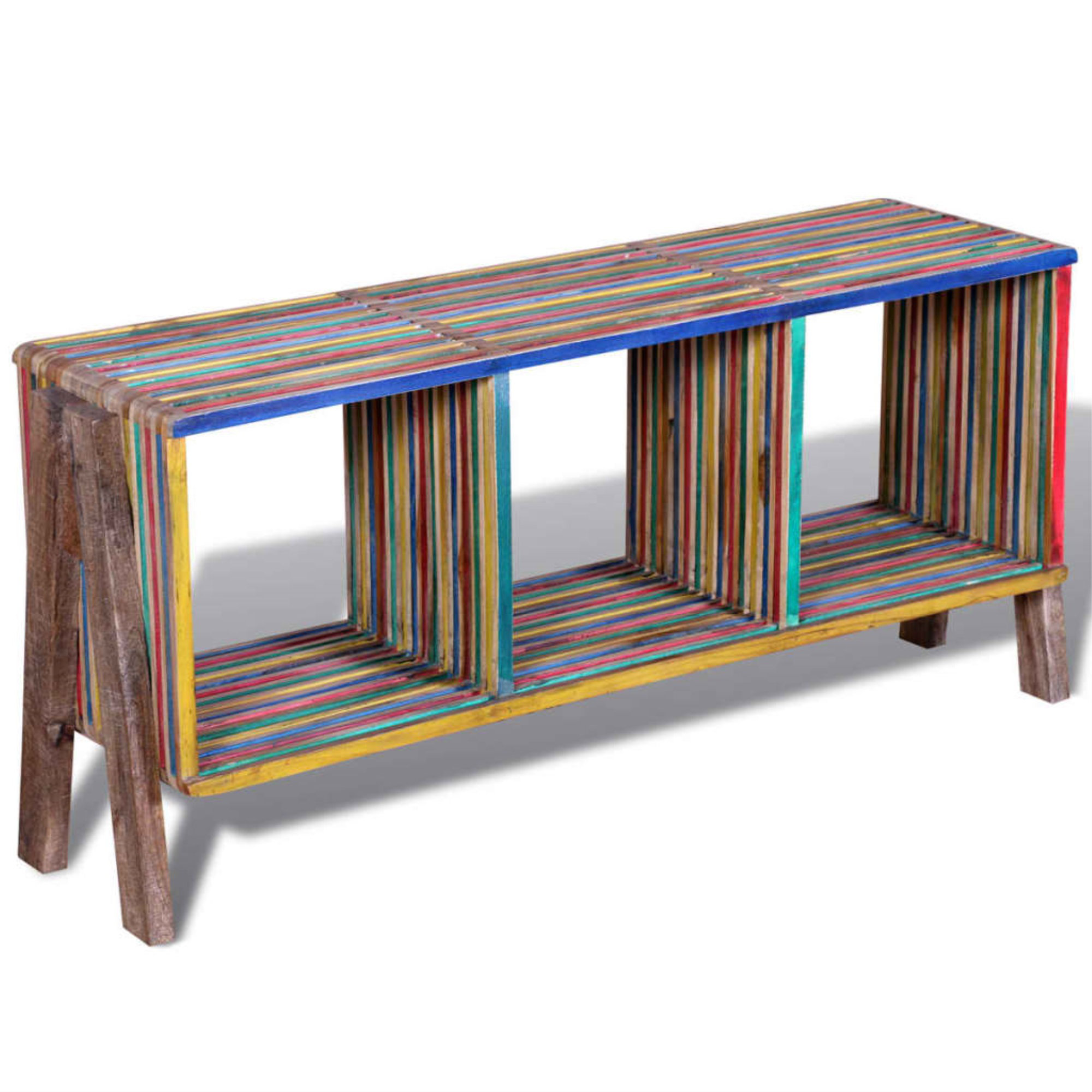 World Menagerie TV Stand TV Console Sideboard with 3 Shelves Stackable ...