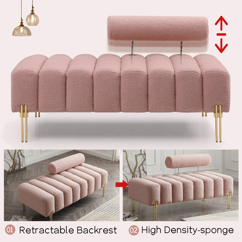 Mercer41 Rhyett 100% Polyester Upholstered Bench | Wayfair