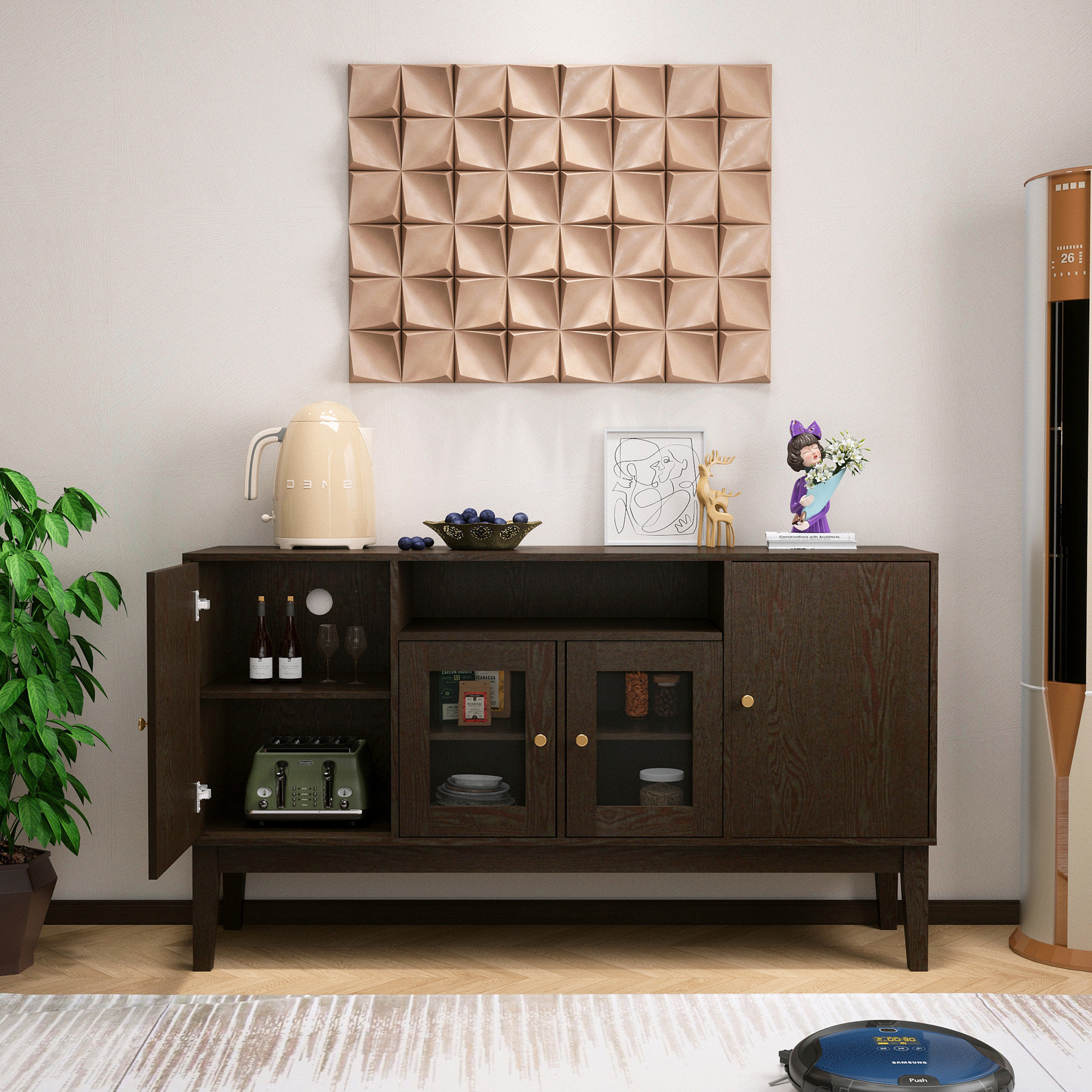 Lark Manor™ Sideboard Buffet Console Table, Media Cabinet with ...