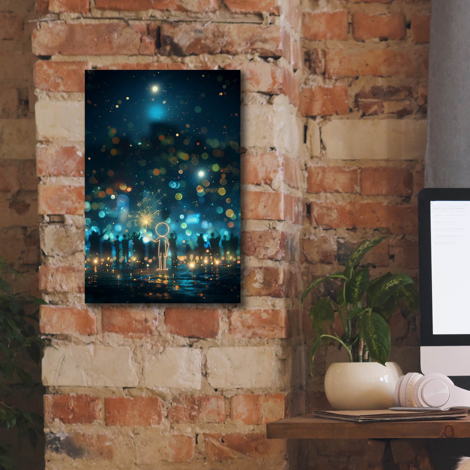 George Oliver 'Sparkler' by r3darch0n Canvas Wall Art | Wayfair