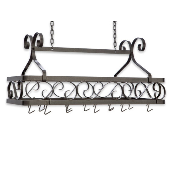 Enclume Handcrafted Decor Basket Rack Large with 12 Hooks & Reviews ...