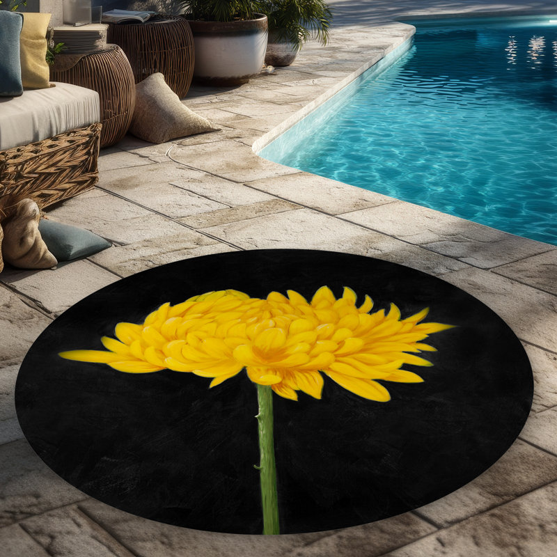 Begin Edition International Inc. Chrysanthemum Rustic Round Outdoor ...