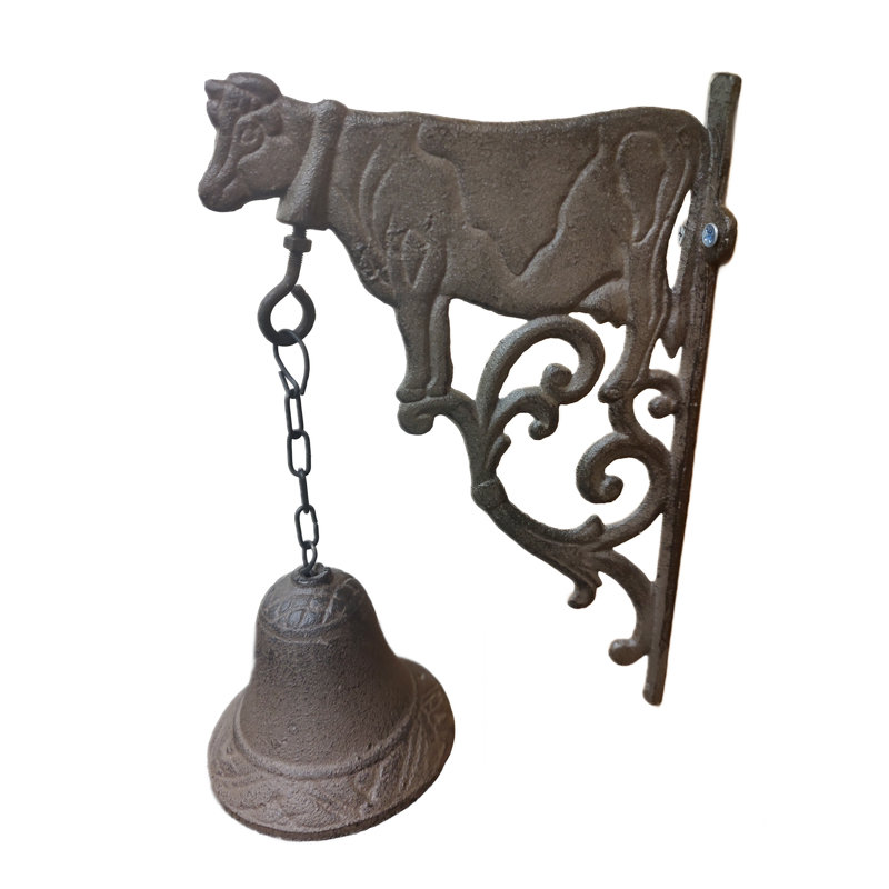 August Grove® Cast Iron Decorative Dinner Hanging Bell | Wayfair