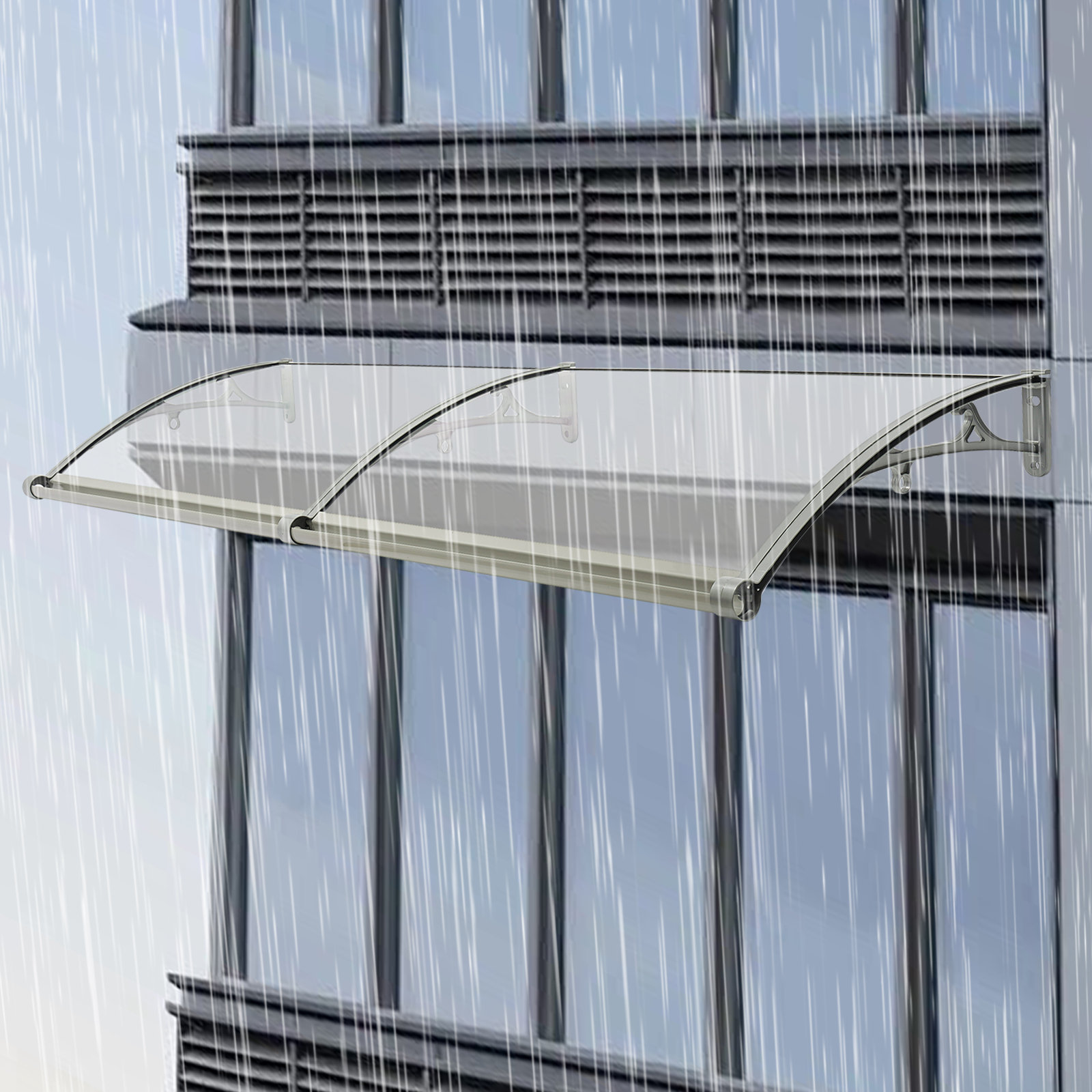 DENFER Polycarbonate Cover Retractable Door / Window Awning | Wayfair