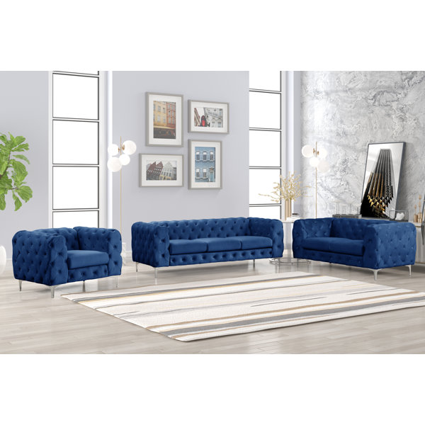 USLivings Julissa 3 - Piece Living Room Set | Wayfair