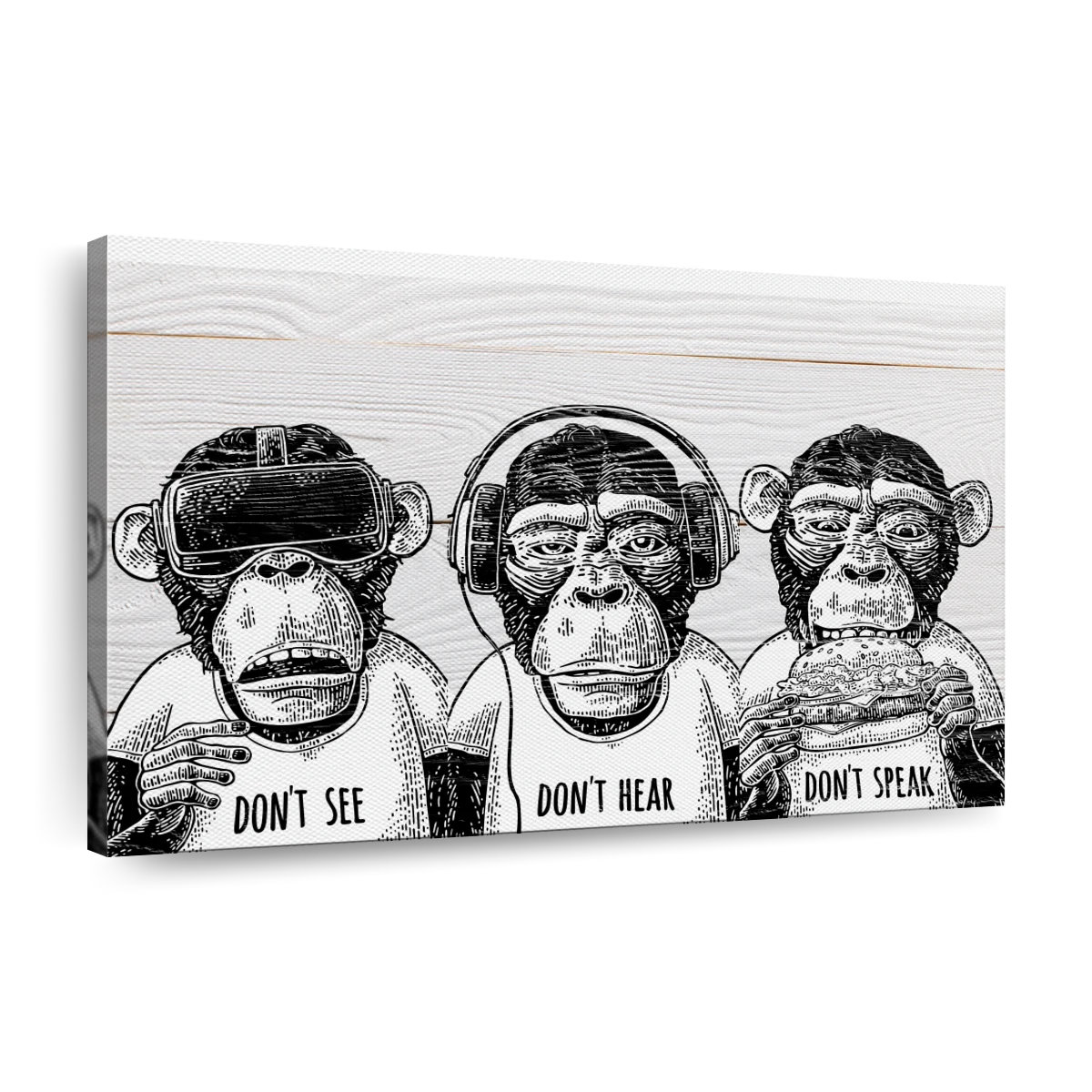 Trinx Monkey Cool Monkeys Canvas Print - Wayfair Canada