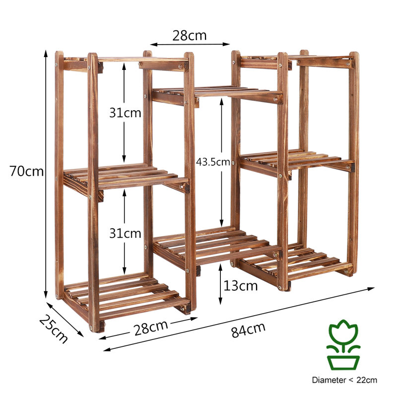 UNHO Rectangular Multi-Tiered Plant Stand & Reviews | Wayfair