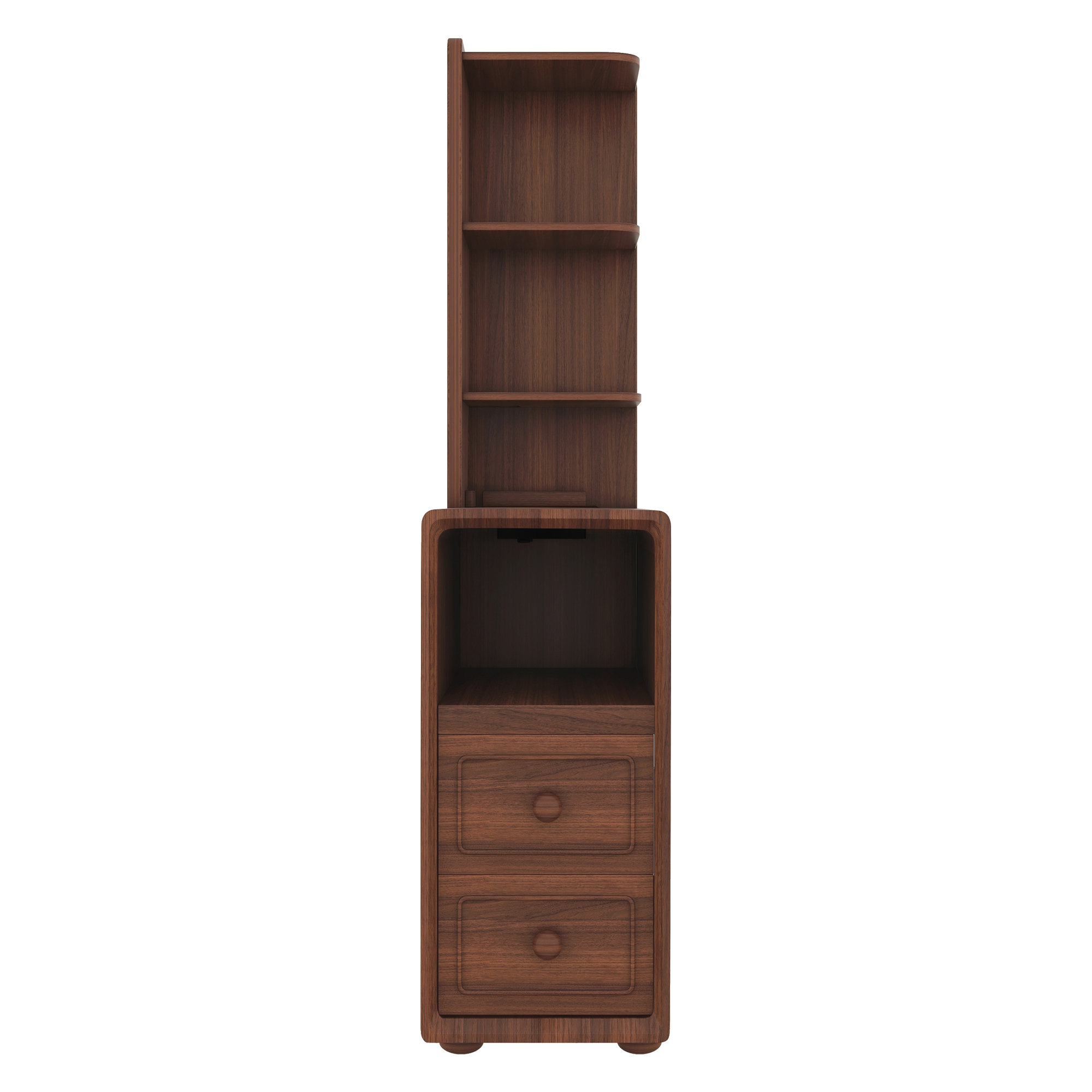 Hokku Designs Charging Station End Table Mdf Modern Style Bedroom ...