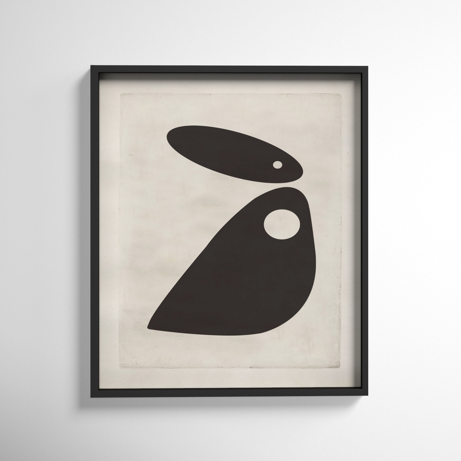 AllModern 'Mid Mod Shapes' Framed Graphic Art Print & Reviews | Wayfair