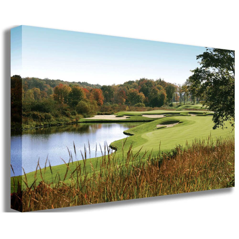 Latitude Run® Autumn Golf Canvas Print - Wayfair Canada