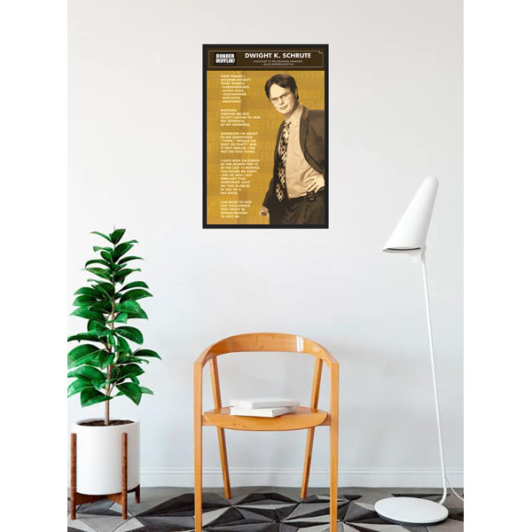 Trinx The Office Dwight 24 x 36 Inch Framed Art Poster - Engineered ...