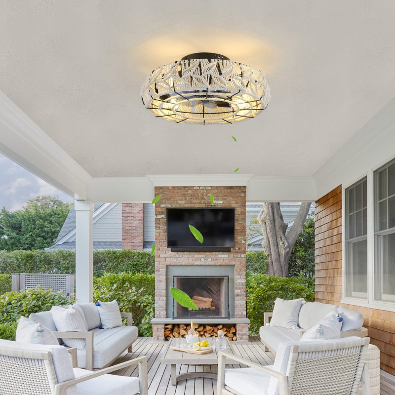 Williston Forge Karnisha 19.6'' Ceiling Fan with Light Kit | Wayfair