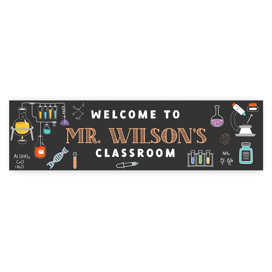 Koyal Wholesale Custom Classroom Door Decor 13"X48" Welcome Sign ...