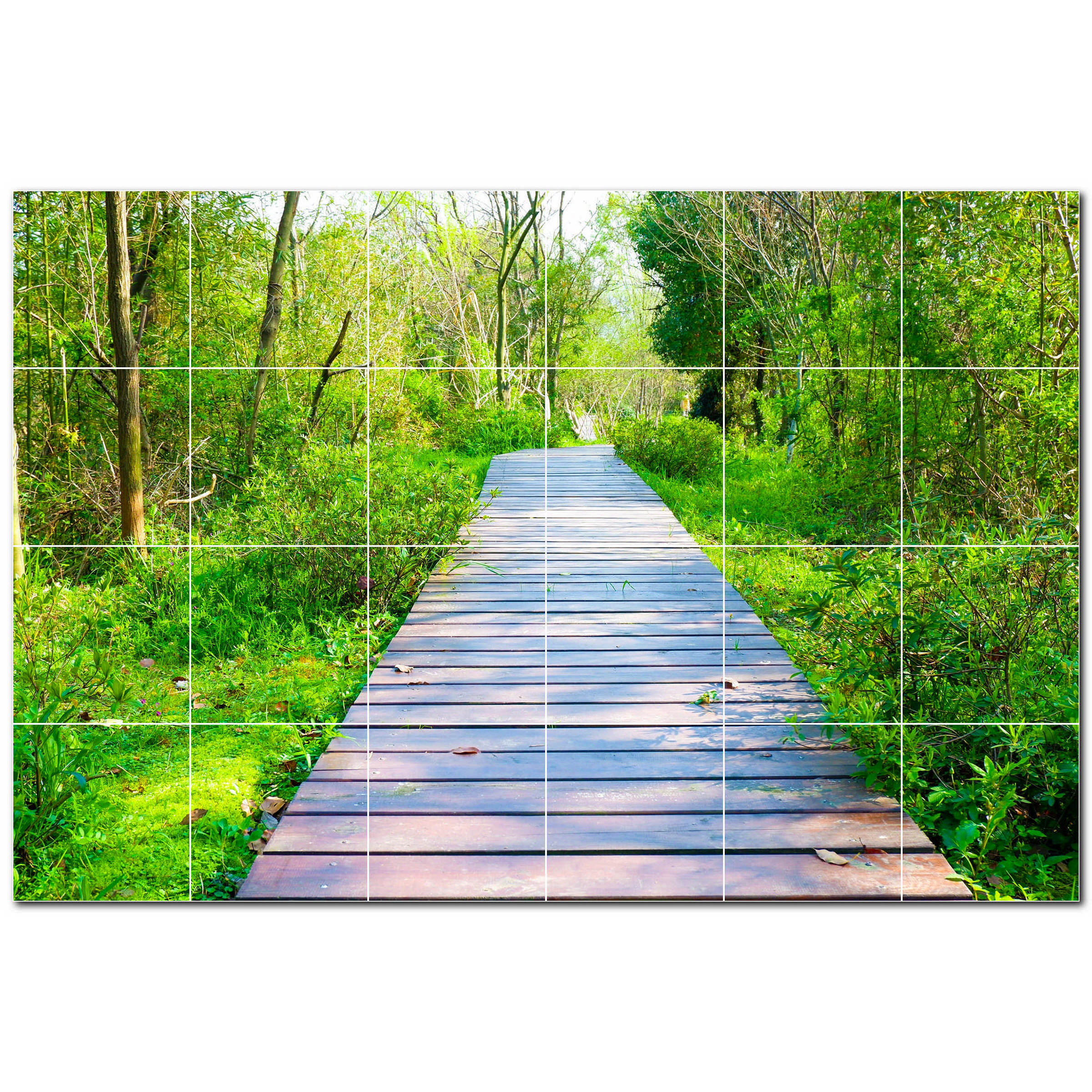 Picture-Tiles.com Bridge Photo 12'' x 12'' Satin Ceramic Decorative ...