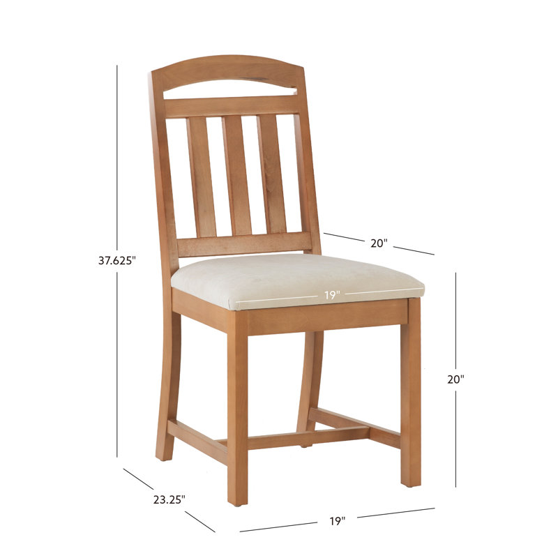 Red Barrel Studio® Slat Back Side Chair in Brown | Wayfair