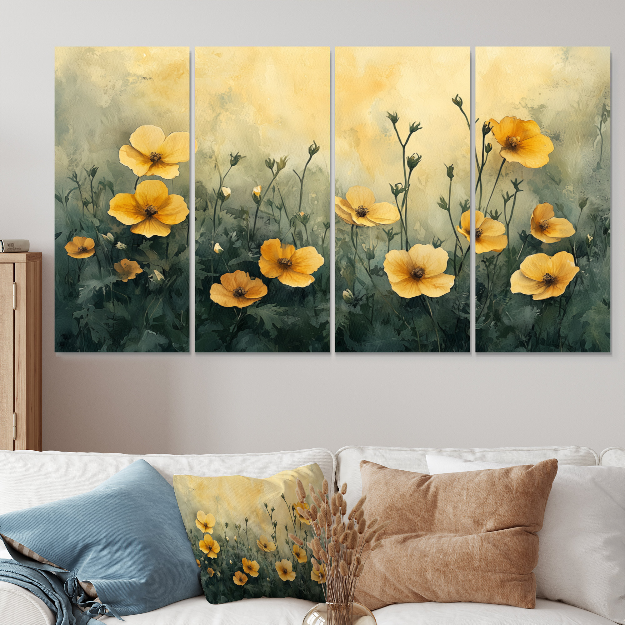 Winston Porter Summer Violet Flowers In Fields - Violets Wall Art ...