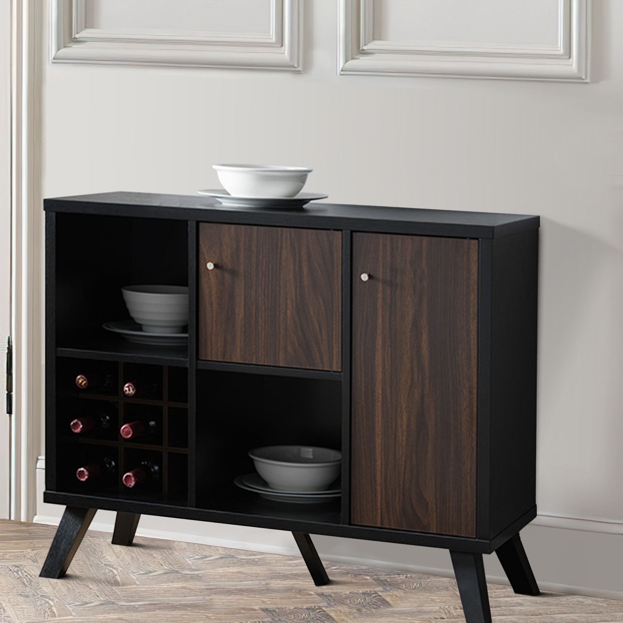 Wrought Studio™ Michaela Bar Cabinet & Reviews | Wayfair