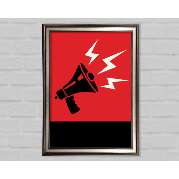 Ebern Designs Megaphone - Single Picture Frame Art Prints | Wayfair.co.uk