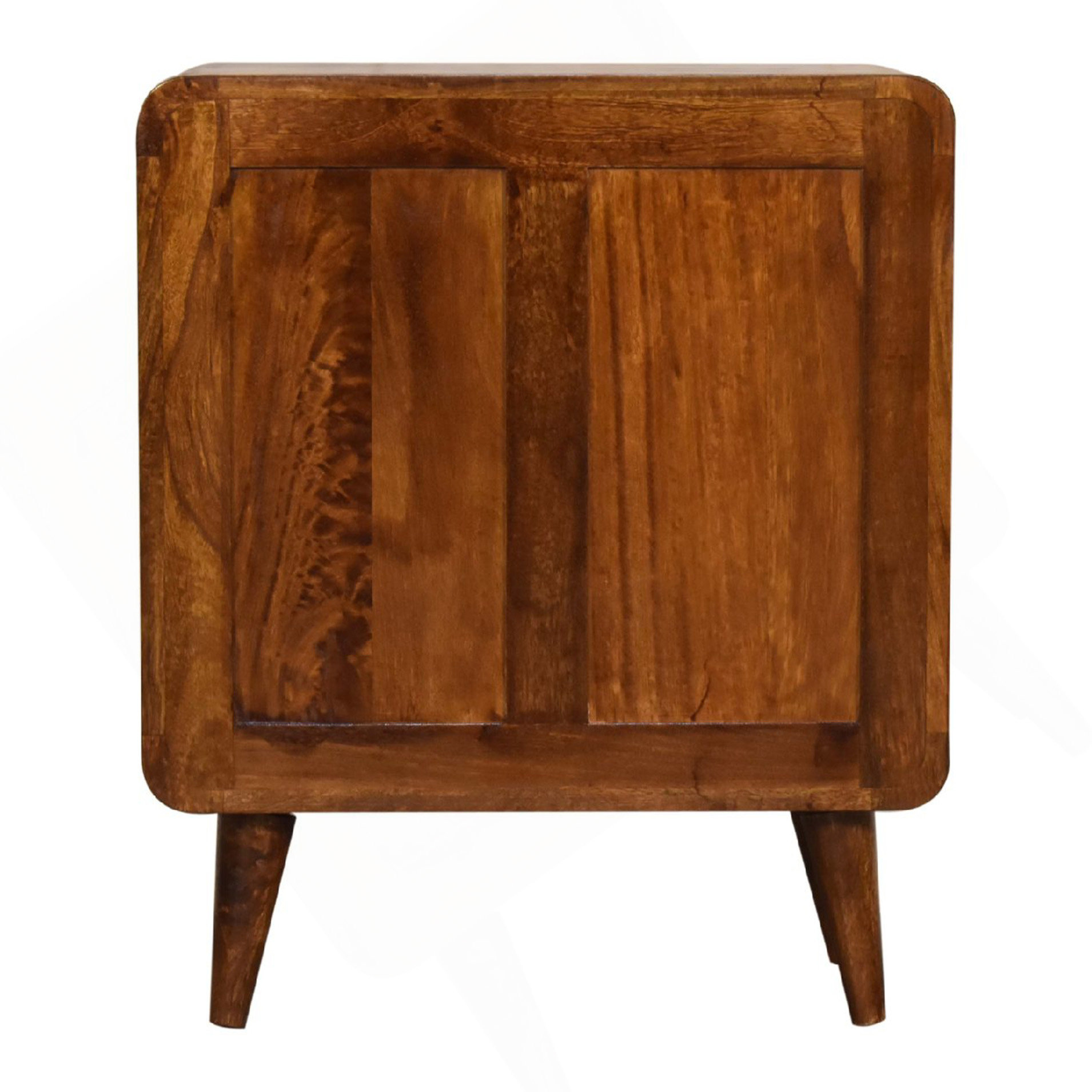 XINMIANDIANZI Solid Wood Mini Curved Chestnut Chest, 3-Drawer, Legs ...