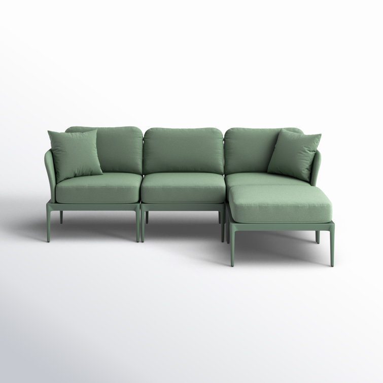 AllModern Idda 80.2'' Aluminum Outdoor Patio Sectional | Wayfair