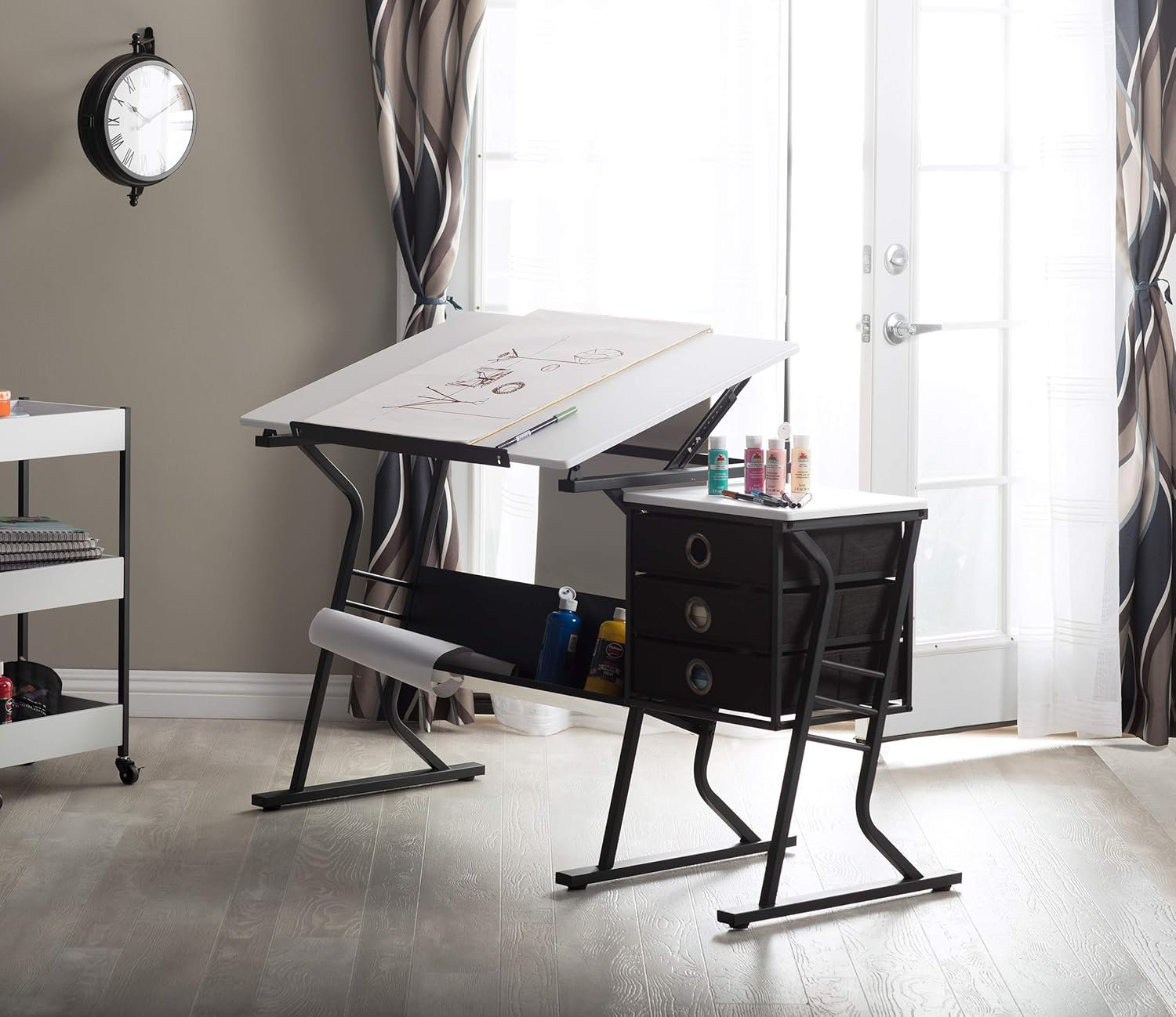 17 Stories Studio Designs Eclipse Adjustable Drafting Table With Slide ...