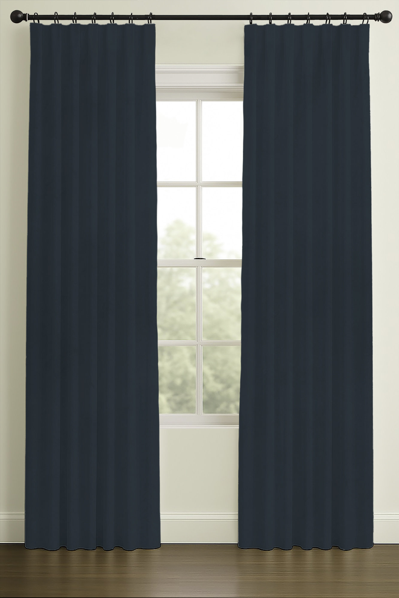 Birch Lane™ 84" Inverted Pleat Room Darkening Westcliffe Azure | Birch Lane