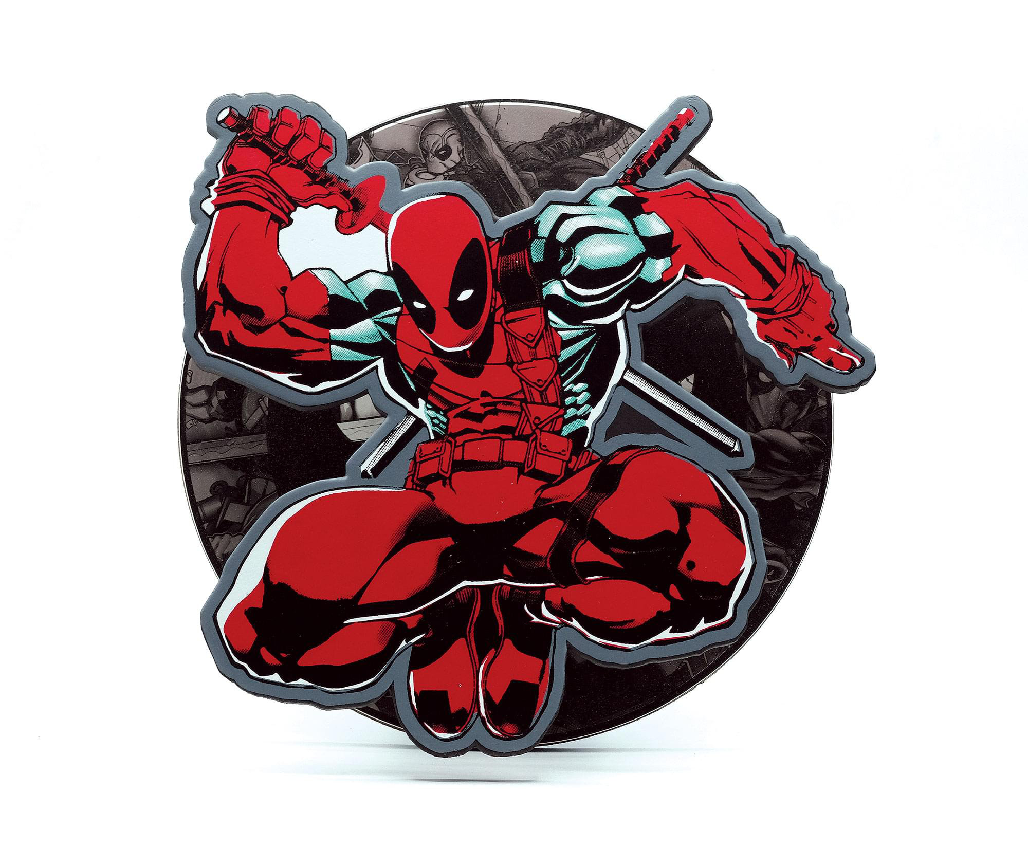 Silver Buffalo Marvel Deadpool Grab Your Sword 8.5 Inch 3D Wall Wobbler ...