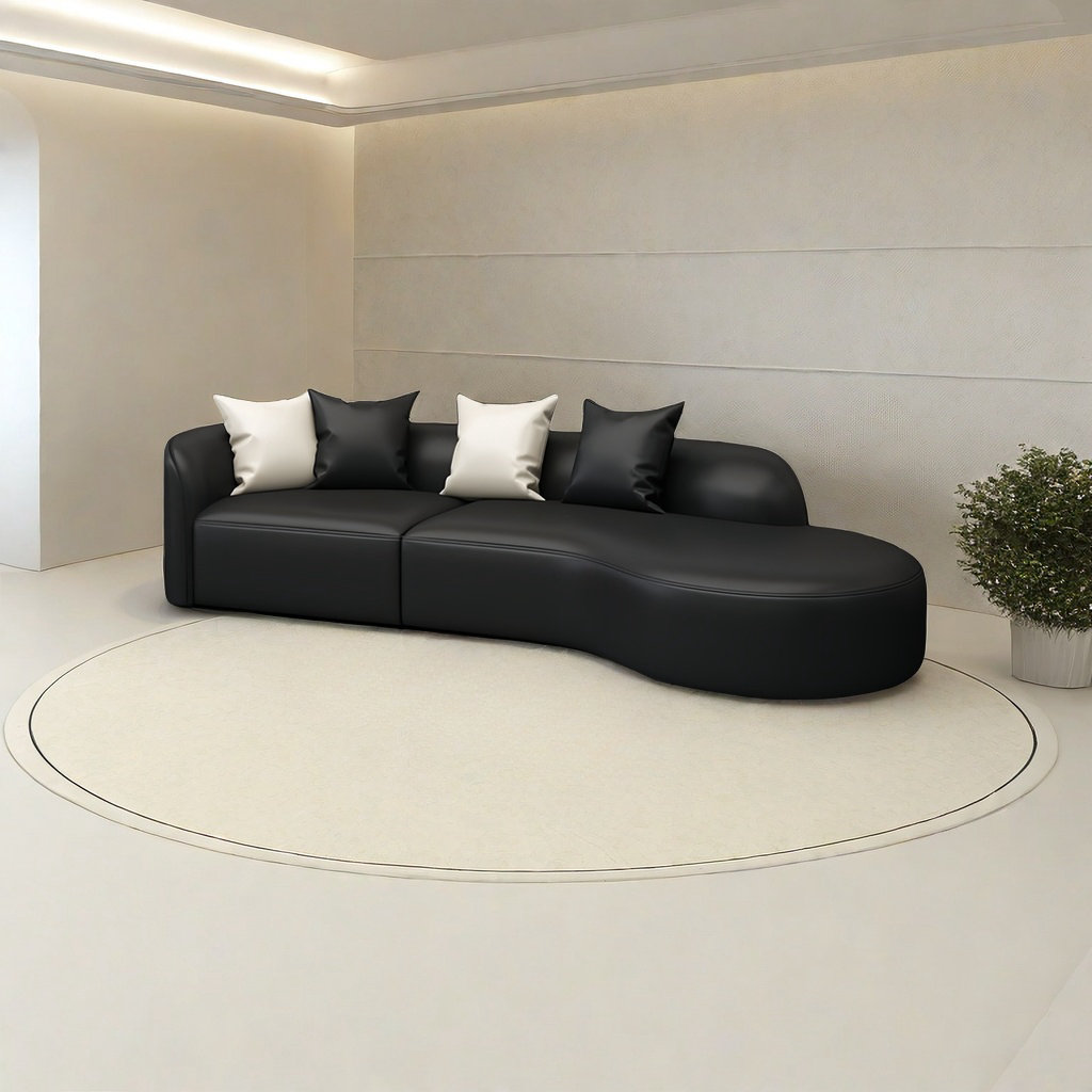 Hokku Designs Misuraca Curved Sofa | Wayfair