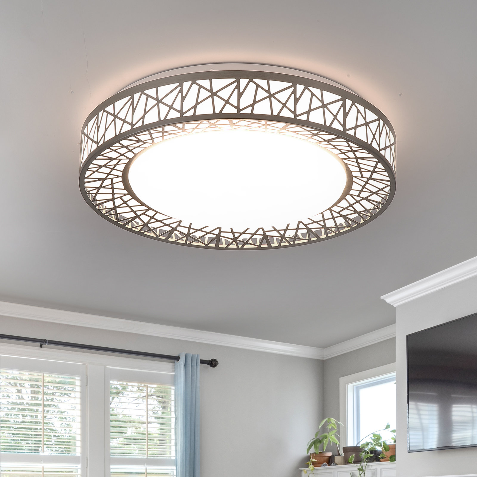 Wrought Studio™ Chic Iron Bird's Nest LED Ceiling Light 5-Class Dimmble ...