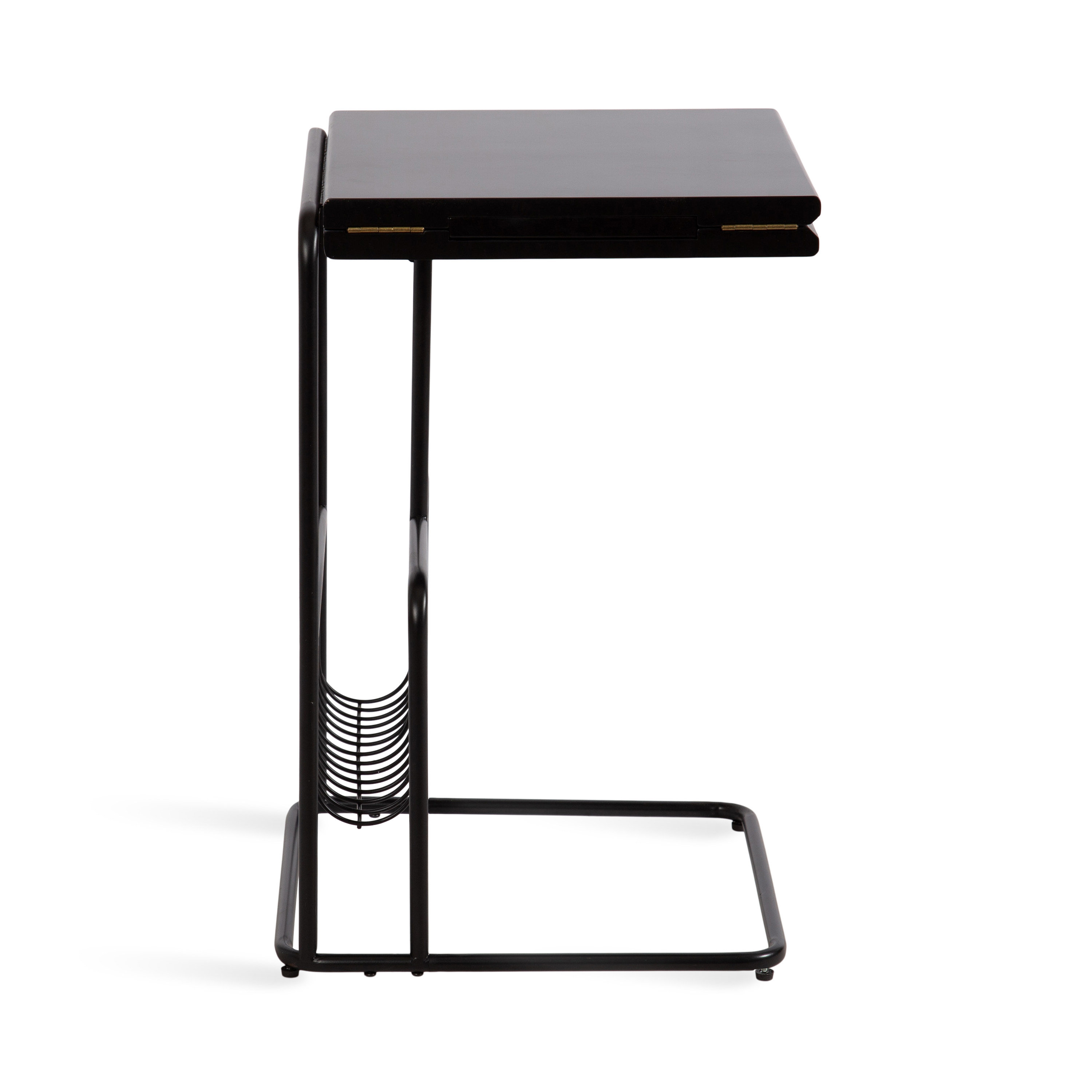 Latitude Run® Living Room C-Table with Folding Tabletop | Wayfair