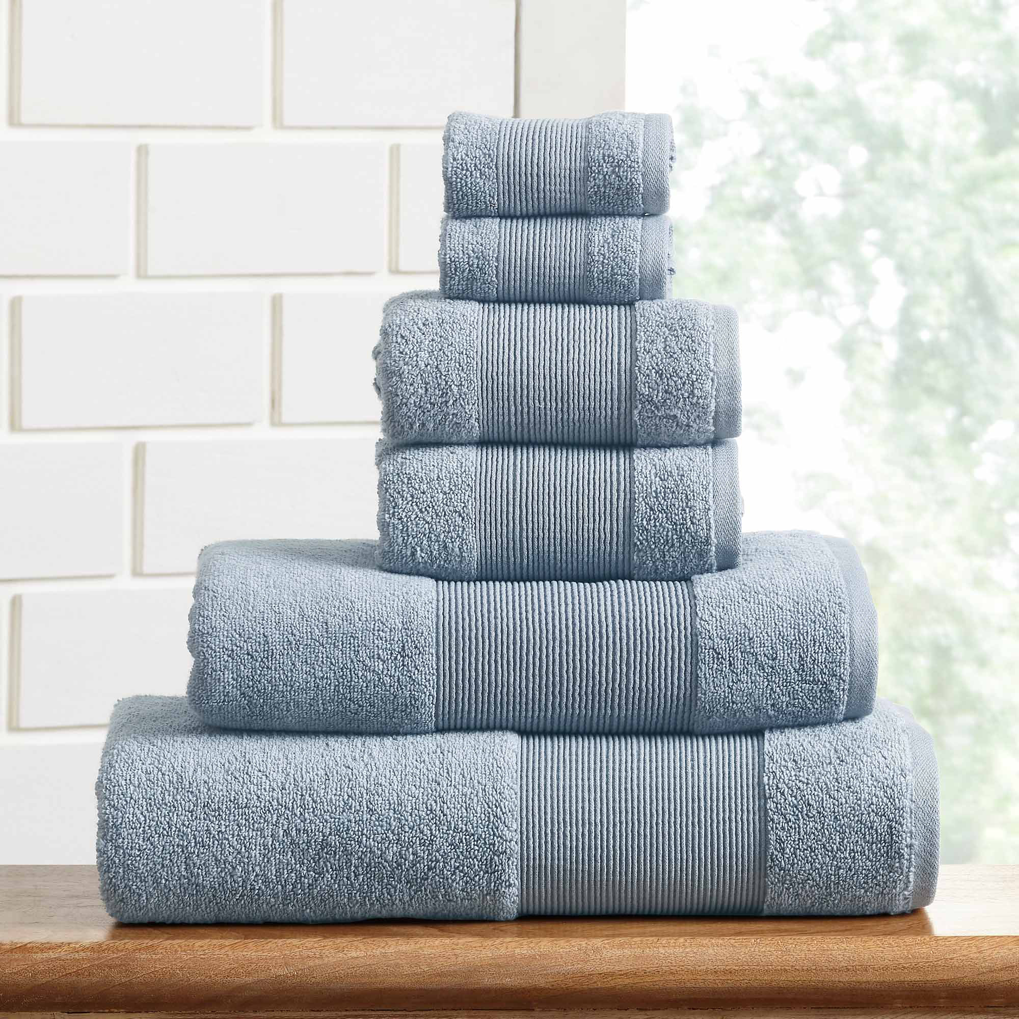 Modern Threads Air Cloud 6 Piece 100 Zero Twist Cotton Towel Set