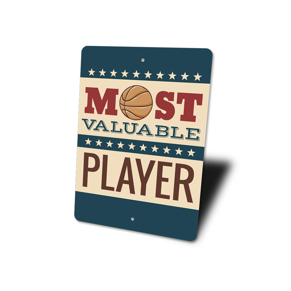 Lizton Sign Shop, Inc Basketball MVP Aluminum Sign | Wayfair