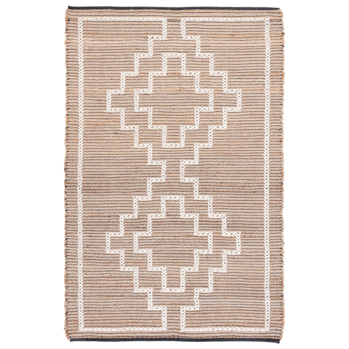 Wade Logan® Adriyel Handmade Flatweave Natural/Ivory Rug | Wayfair