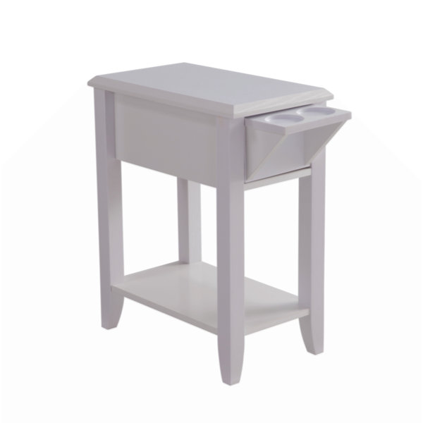 Winston Porter Modern Chair Side Table With Two Cup Holders Display ...